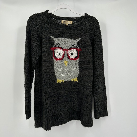 Democracy | Sweaters | Democracy Womens Sweater Size M Owl Whimsical ...